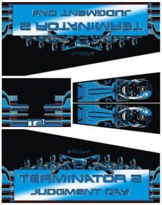 Terminator 2 Cabinet Decal Set | Mr Pinball Australia